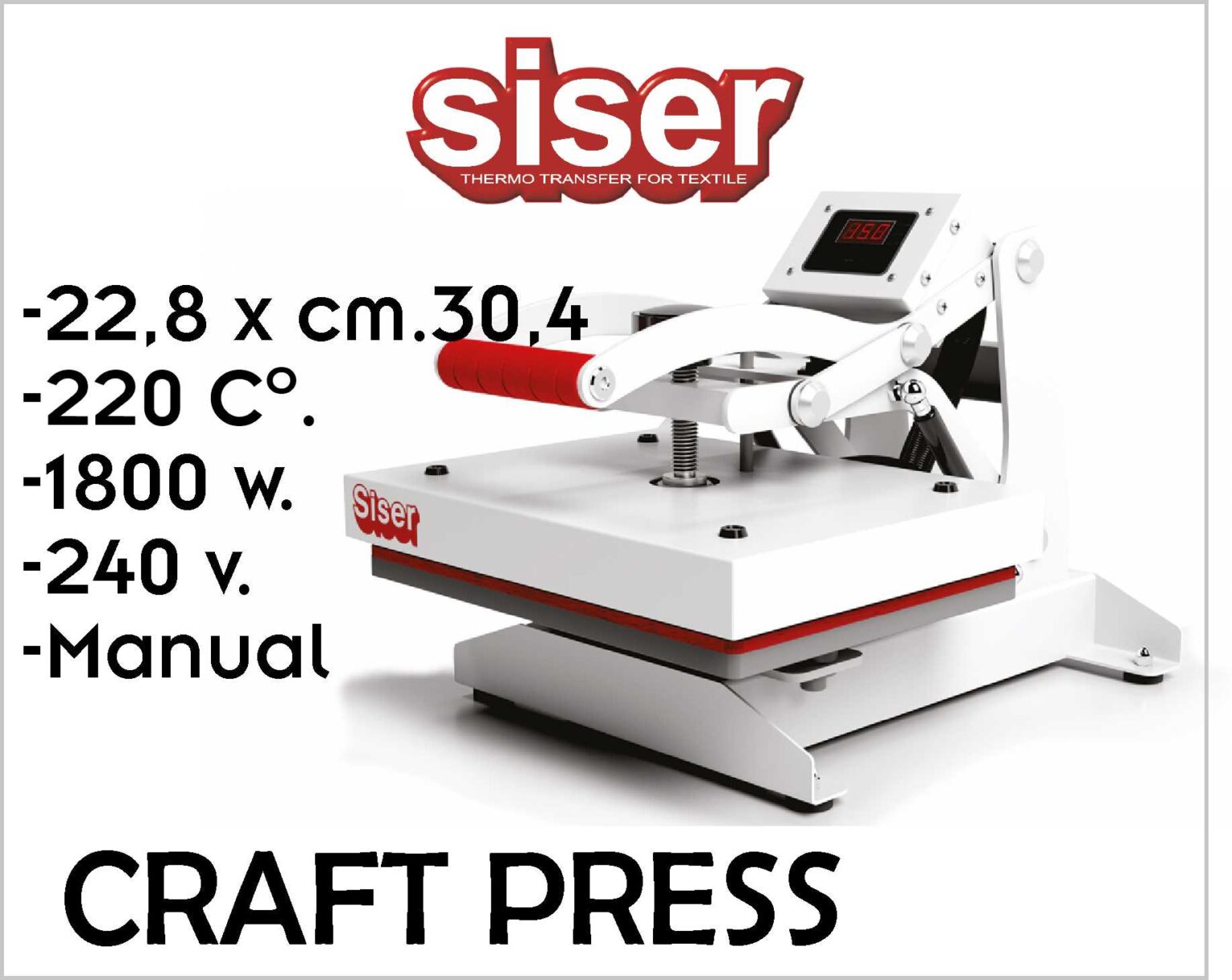 SISER CRAFT 23X30 - Serviprinter