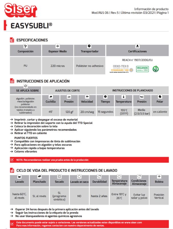 EASY SUBLI - Serviprinter
